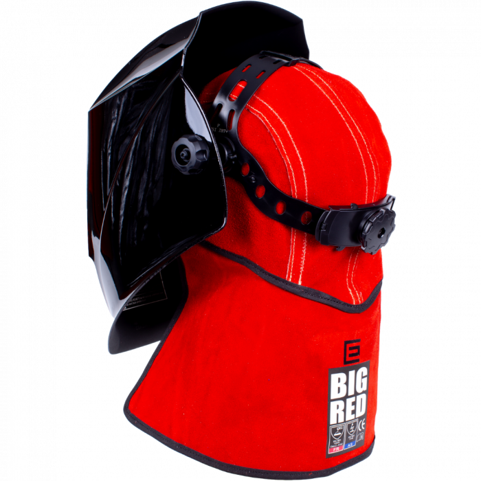 Elliotts Big Red Welding Cap with Nape | Split Leather – East Coast ...