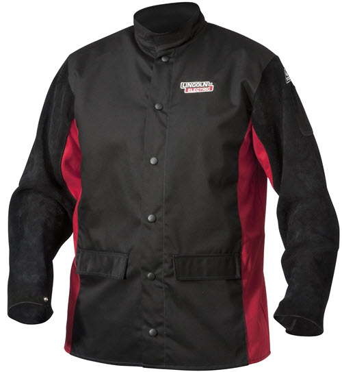 Lincoln Redline Shadow Welding Jacket (K2986) – Split Leather Sleeves ...