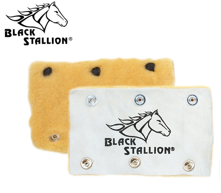 Black Stallion Sheepskin Helmet Headgear Front Padding – East Coast ...